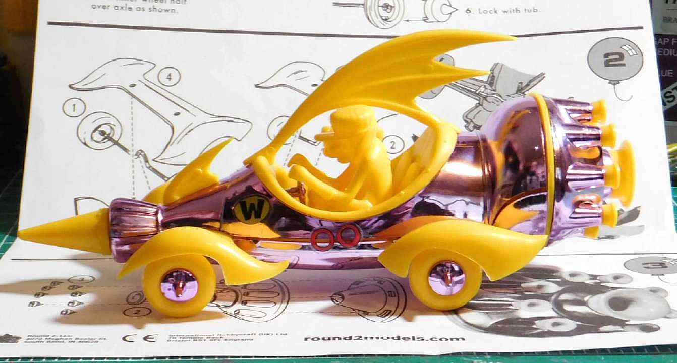 1/32 Wacky Races- Mean Machine -- Plastic Model Vehicle Kit -- 1/32 ...