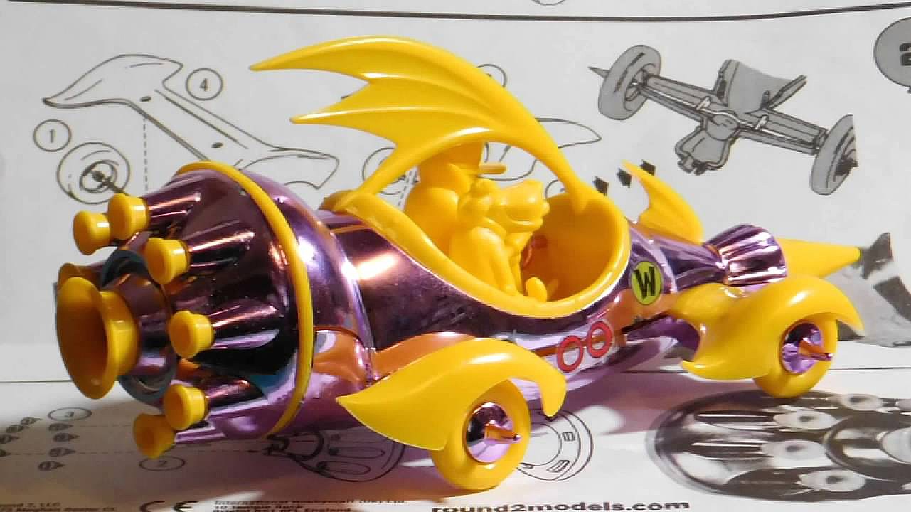 1/32 Wacky Races- Mean Machine -- Plastic Model Vehicle Kit -- 1/32 ...