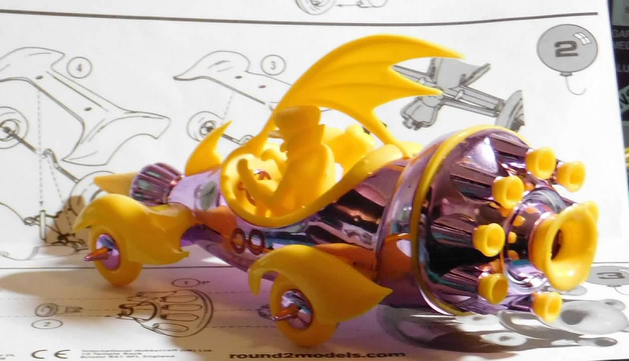1/32 Wacky Races- Mean Machine -- Plastic Model Vehicle Kit -- 1/32 ...