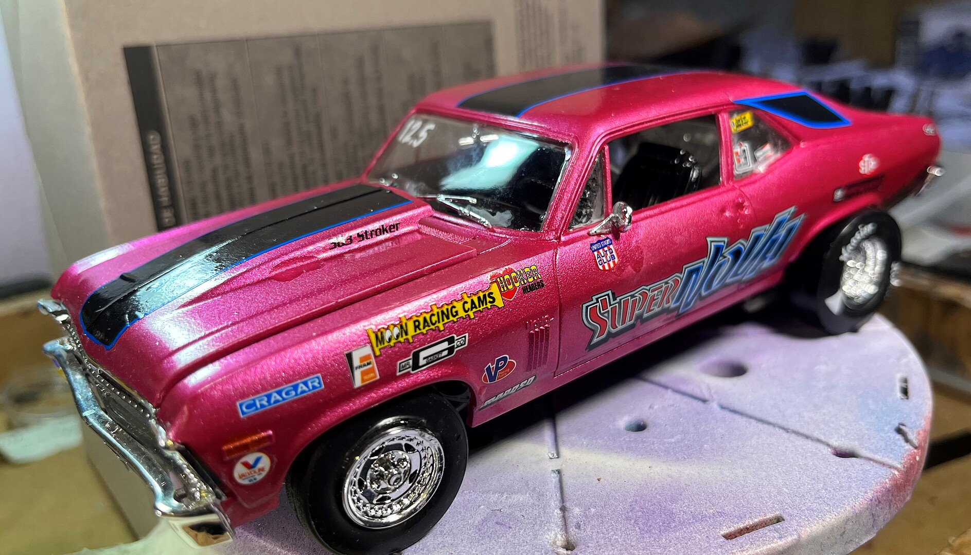 1969 Chevy Nova SS -- Plastic Model Car Kit -- 1/25 Scale -- #852098 ...