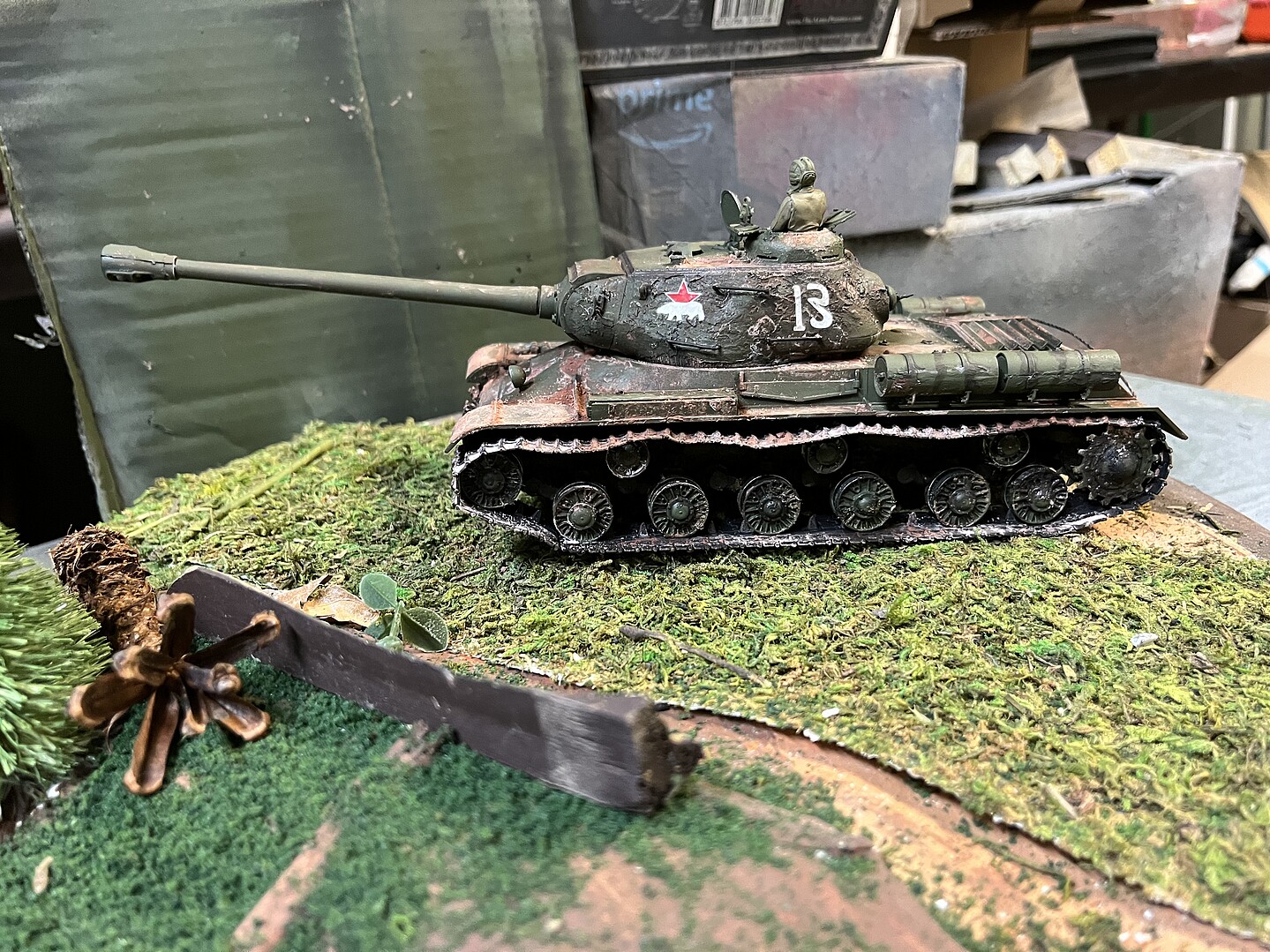 Russian Tank JS-2 Model 1944 ChKZ -- Plastic Model Military Vehicle Kit ...