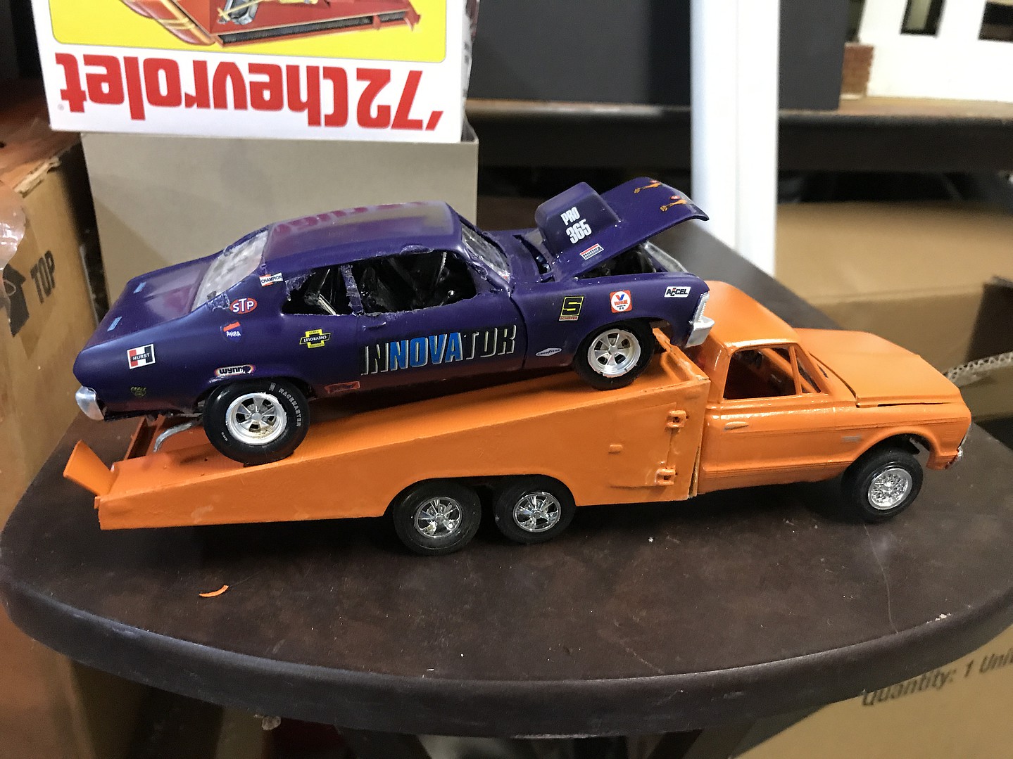 1972 Chevy Nova SS 'Old Pro' 2T -- Plastic Model Car Kit -- 1/25 Scale ...