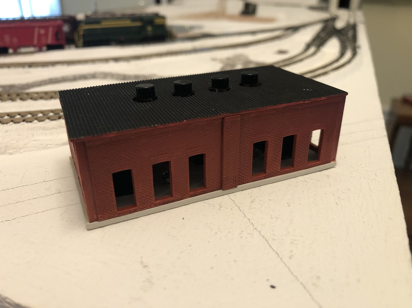 One-Story Window Section -- N Scale Model Railroad Building Accessory ...