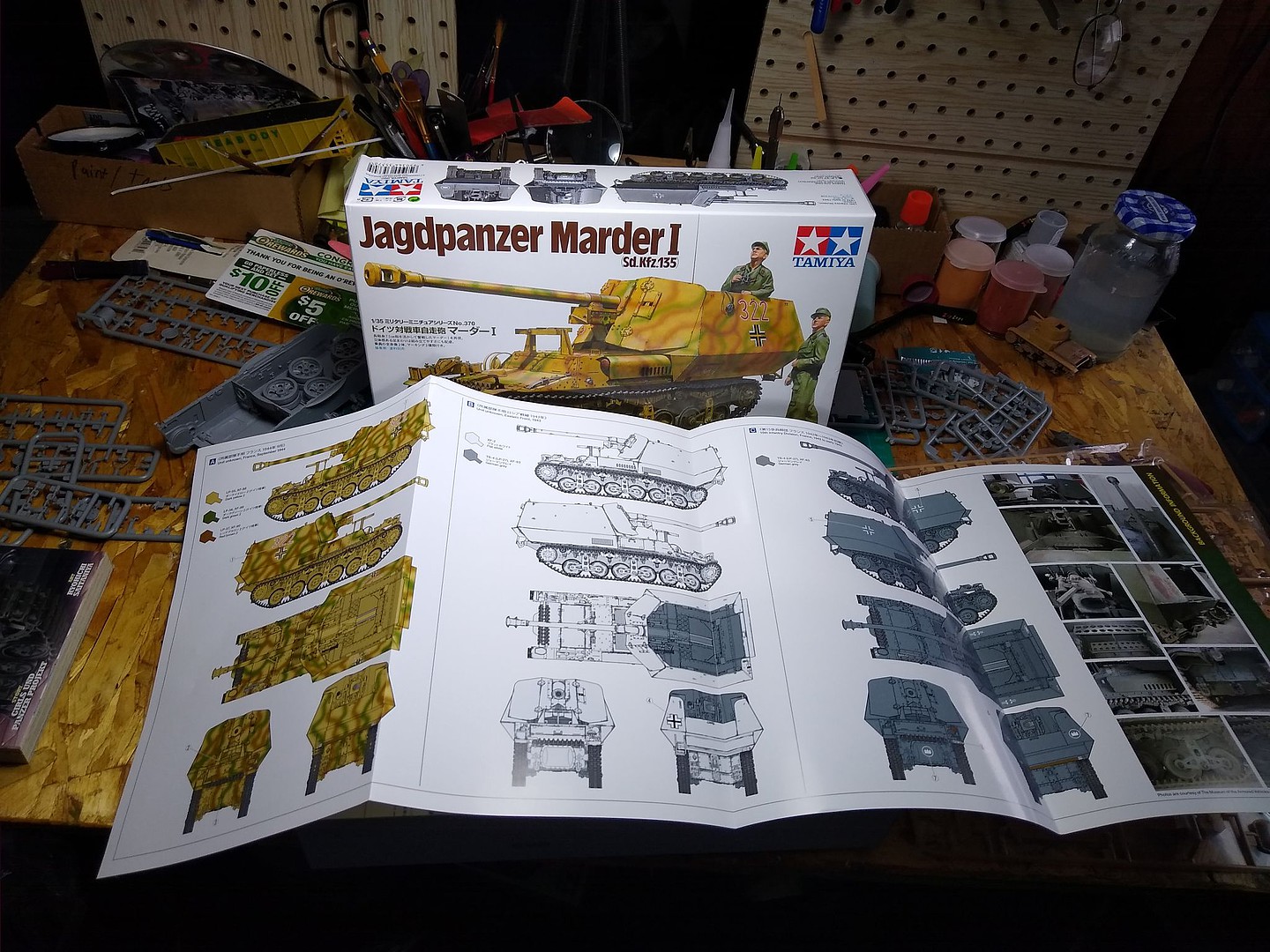 German Tank Destroyer Marder I -- Plastic Model Military Vehicle Kit ...