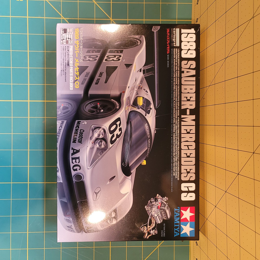 1989 Sauber-Mercedes C9 -- Plastic Model Car Vehicle Kit -- 1/24 Scale ...