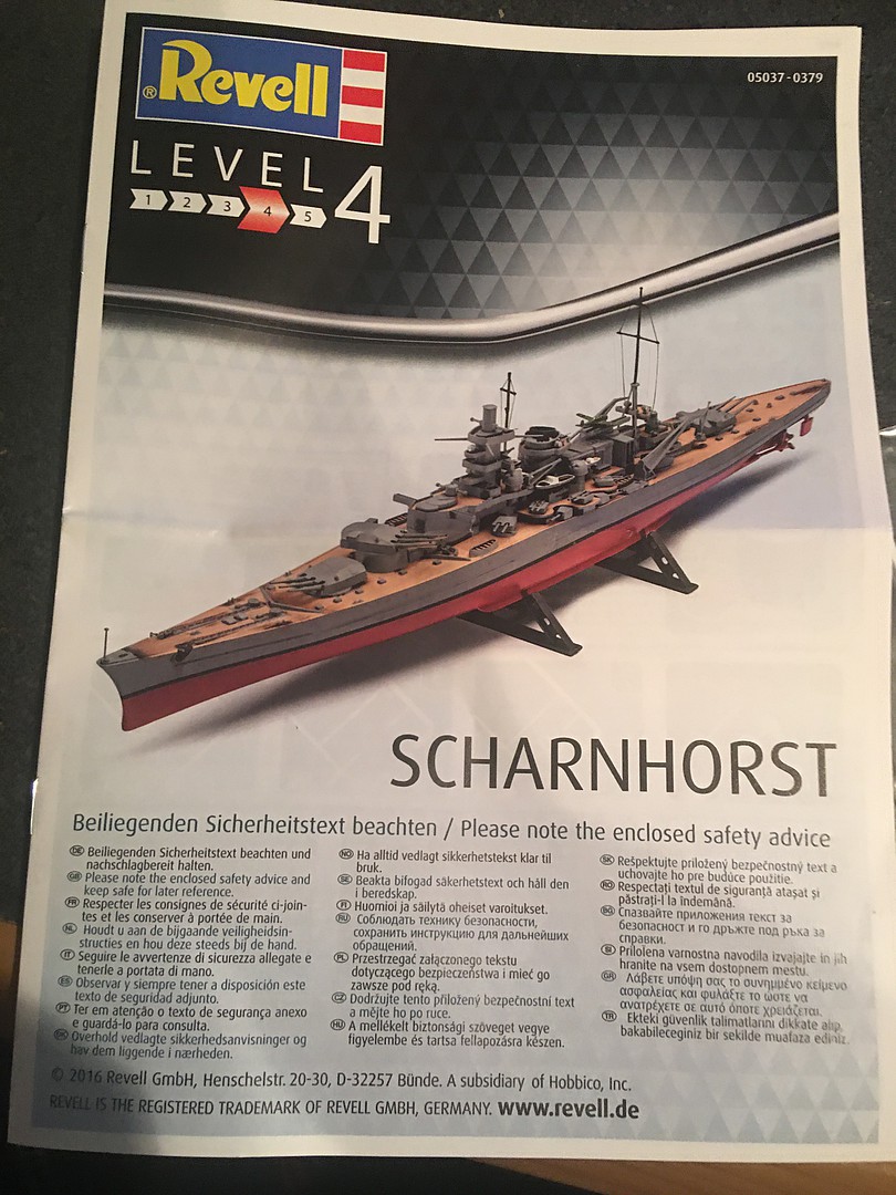 Gallery Pictures Revell-Germany Scharnhorst Plastic Model Military Ship ...