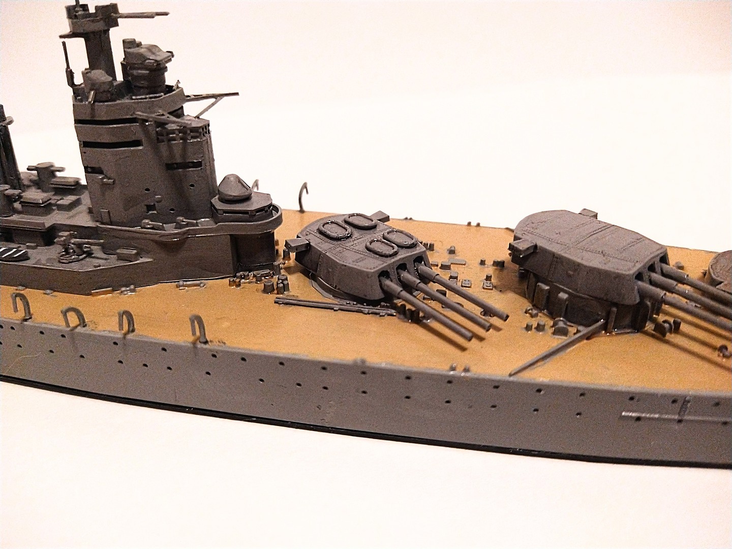 HMS Rodney Battleship Waterline Boat -- Plastic Model Military Ship Kit ...