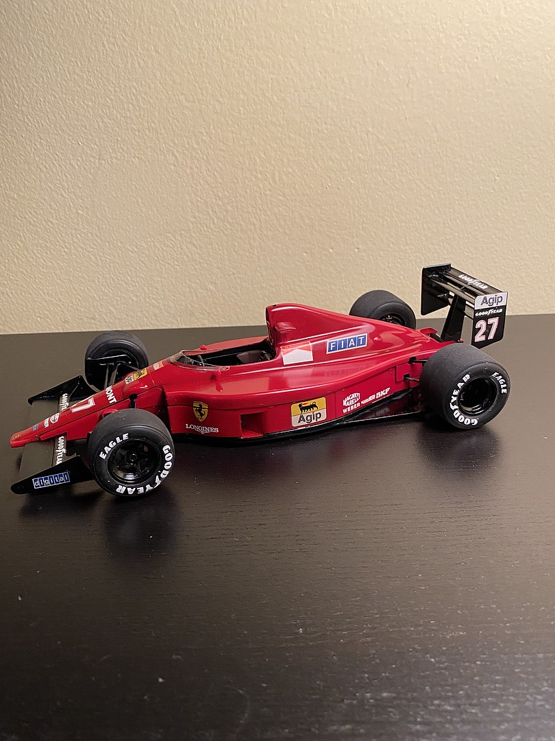 Ferrari F189 Portuguese G.P. Racecar Open Wheel F1 -- Plastic Model Car ...