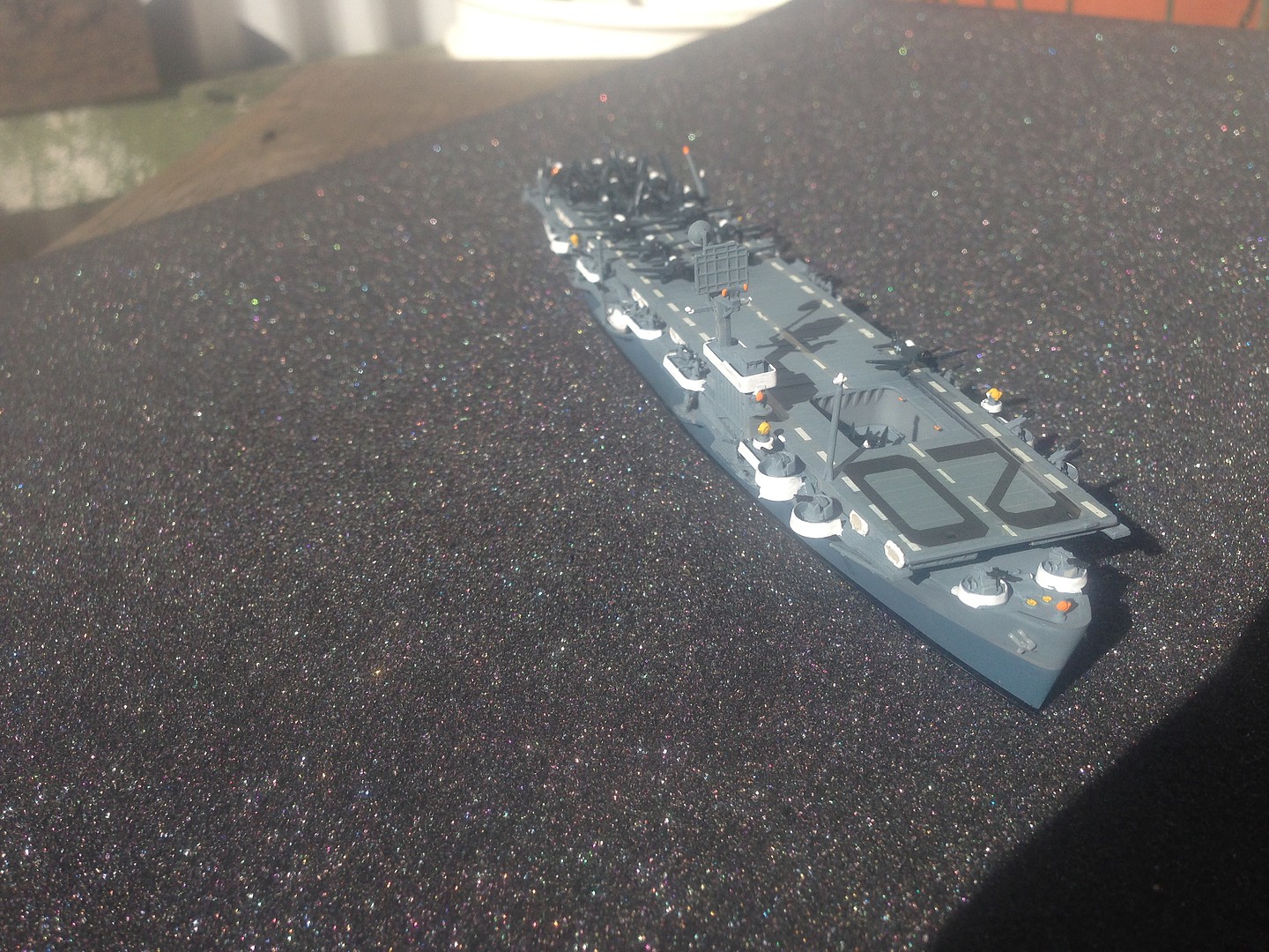 USS Franklin CV13 Aircraft Carrier -- Plastic Model Military Ship -- 1/ ...