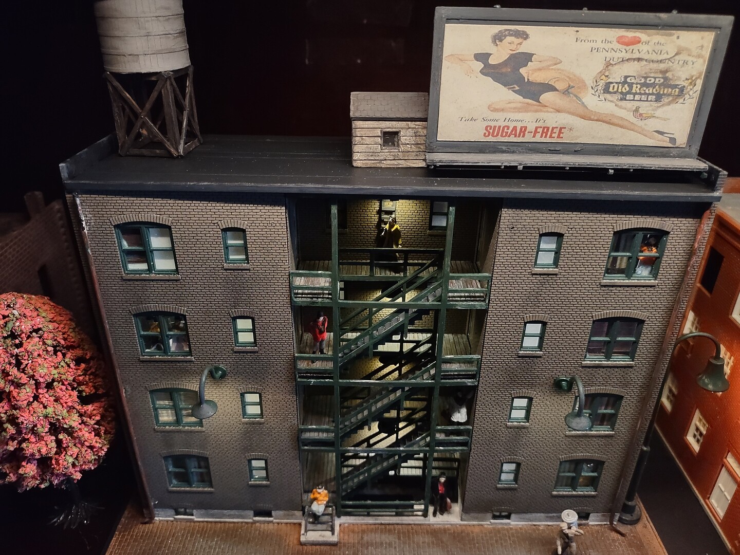 Parkview Terrace Background Building - Kit -- HO Scale Model Railroad ...