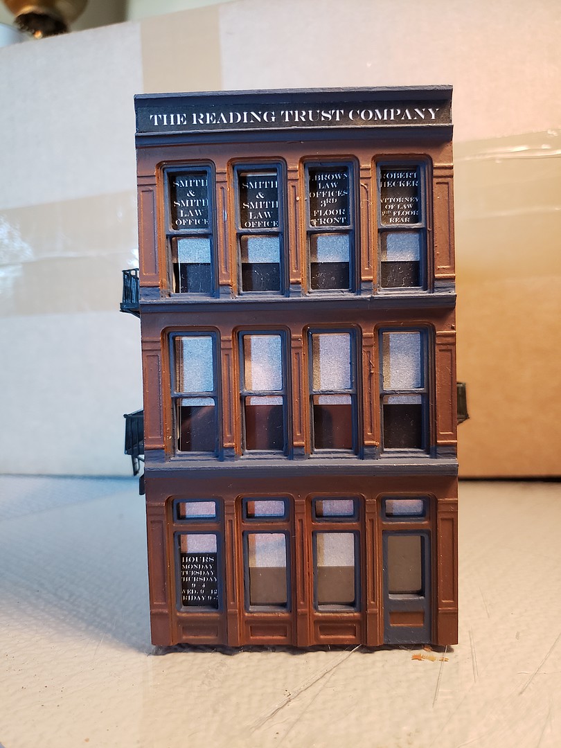 1st National Bank Kit -- HO Scale Model Railroad Building -- #woo11800 ...