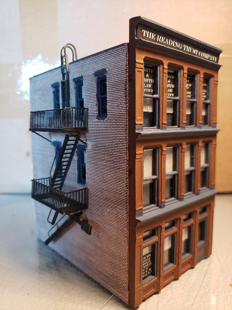 1st National Bank Kit -- HO Scale Model Railroad Building -- #woo11800 ...