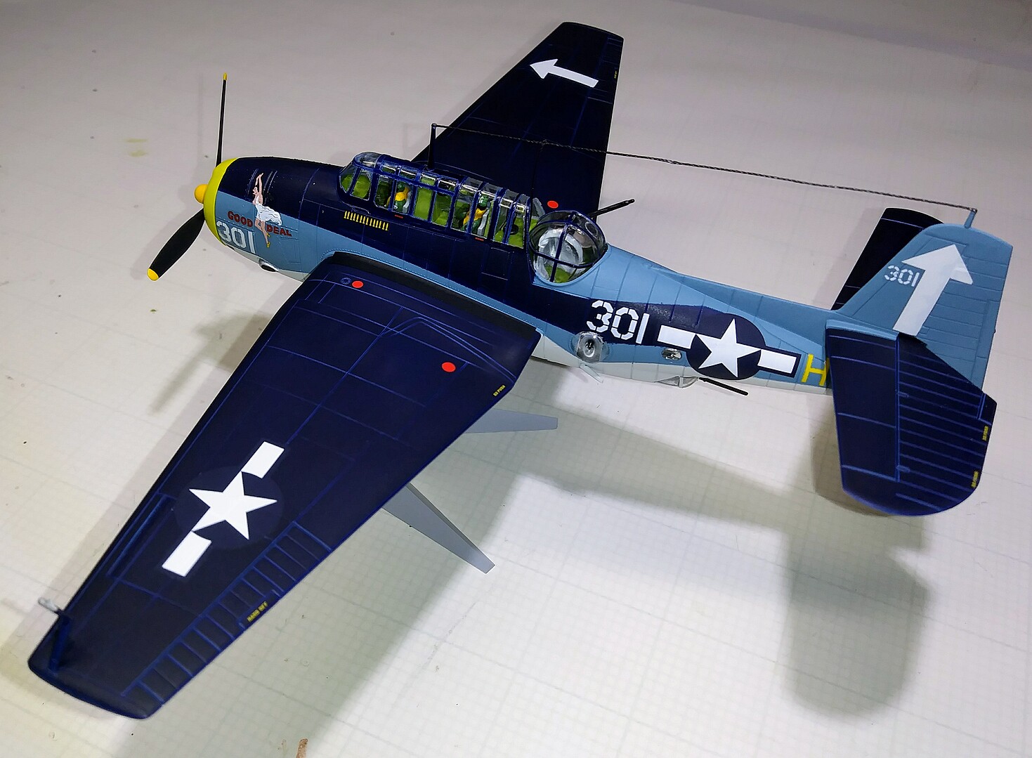 TBF1 Avenger US Bomber -- Plastic Model Airplane Kit -- 1/72 Scale ...
