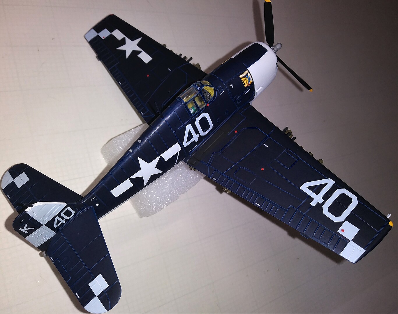 F6F3/5 Hellcat US Fighter -- Plastic Model Airplane Kit -- 1/72 Scale ...