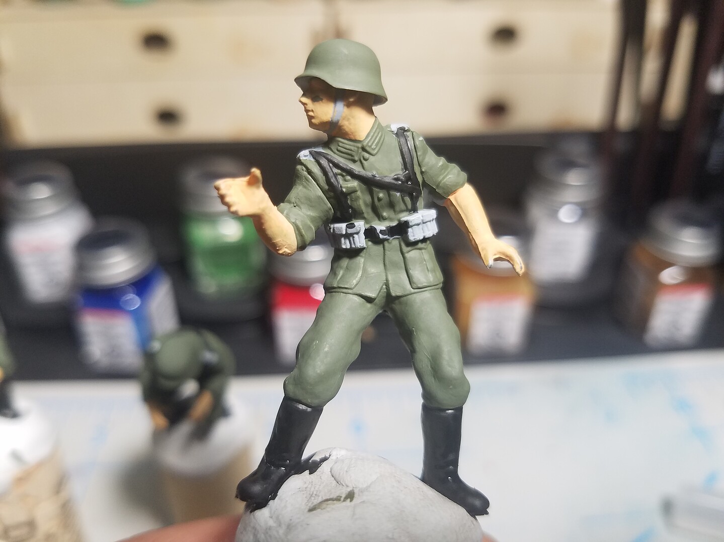 Acrylic XF65 Field Gray 3/4 oz -- Hobby and Model Acrylic Paint ...