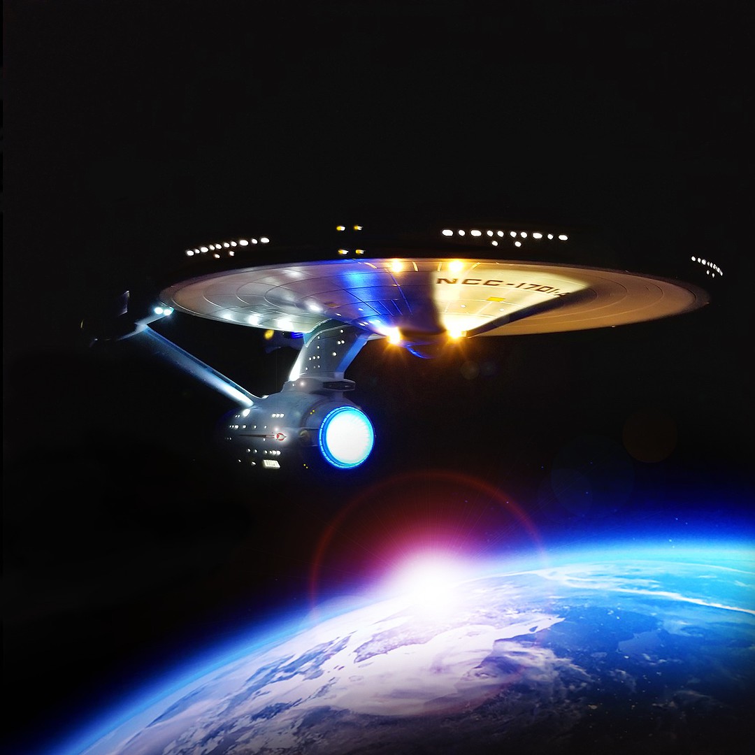 Star Trek USS Enterprise Refit -- Science Fiction Plastic Model -- 1/ ...