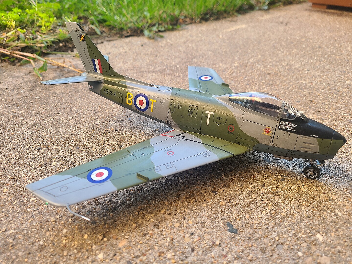F86 Canadair Sabre British Jet Fighter -- Plastic Model Airplane Kit ...