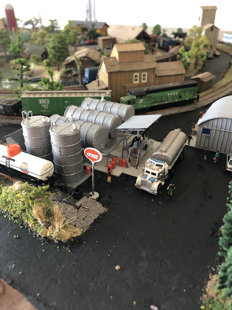 Interstate Fuel & Oil - Kit -- N Scale Model Railroad Building -- #3200 ...