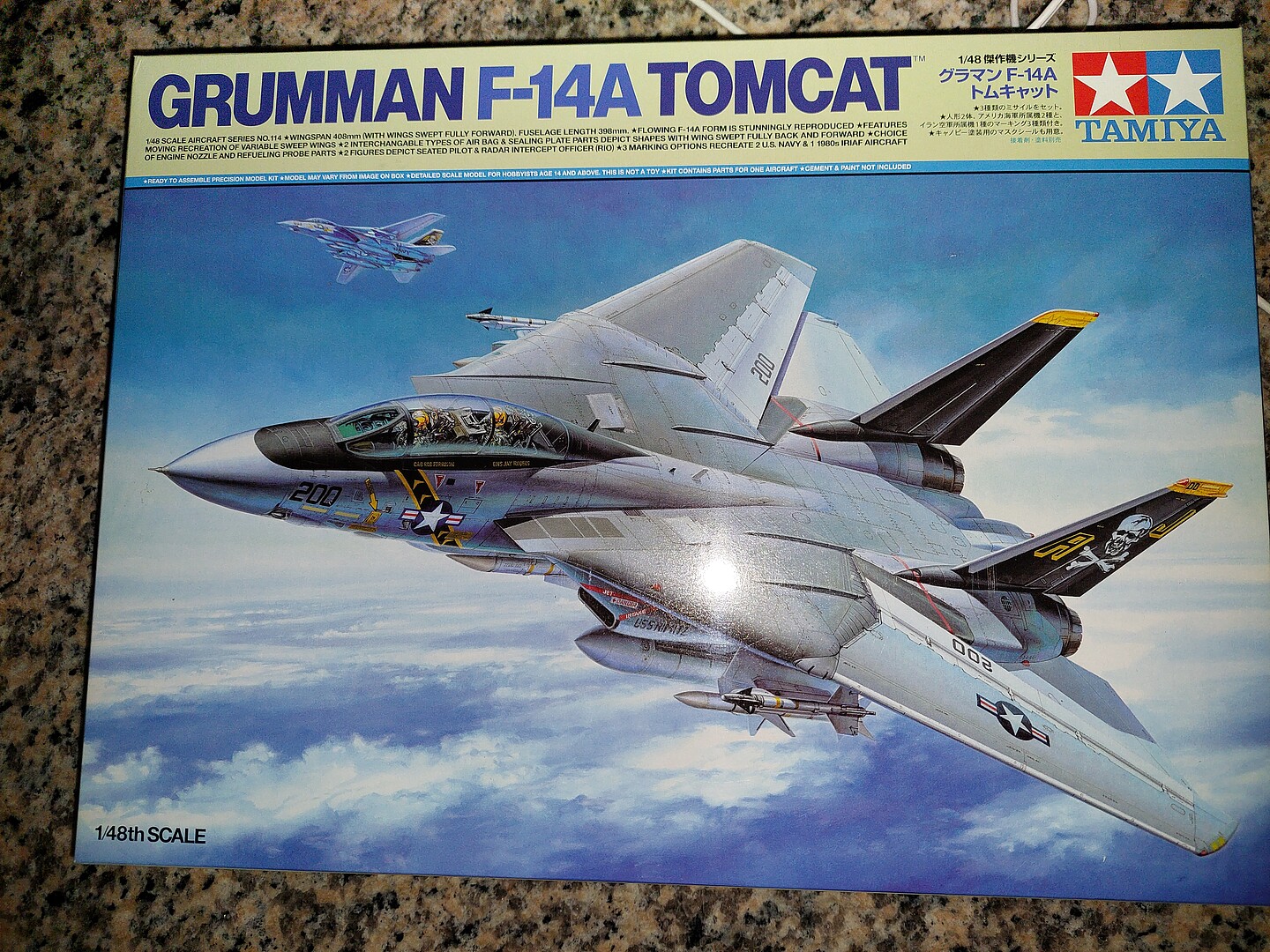 Grumman F-14A Tomcat -- Plastic Model Military Vehicle Kit -- 1/48 Scale -- #61114 pictures by ...