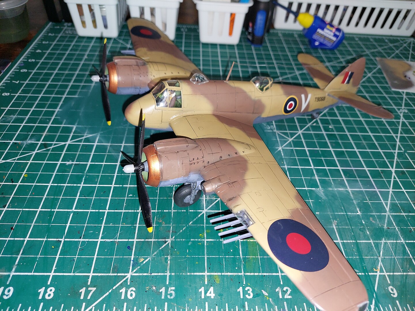 Bristol Beaufighter VI Fighter Aircraft -- Plastic Model Airplane Kit ...