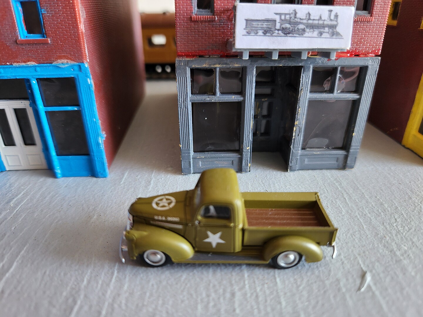 1941-1946 Chevrolet Pickup truck US Army -- HO Scale Model Railroad ...