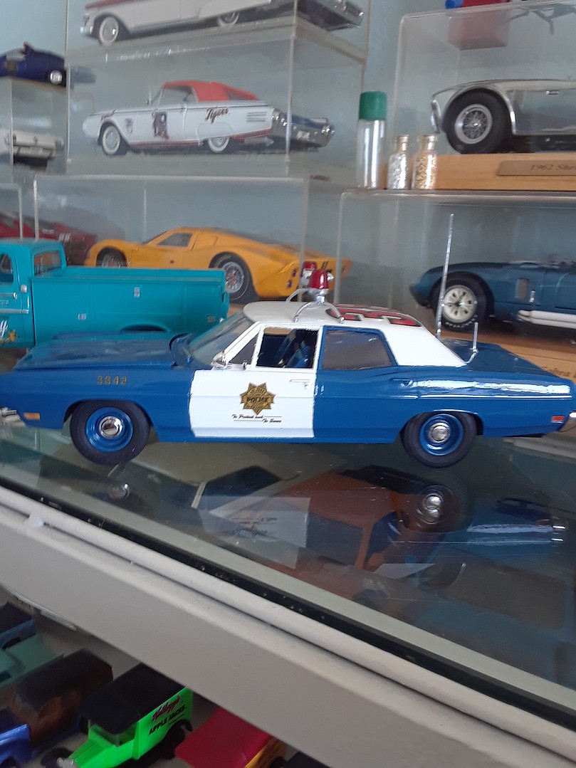 '70 Ford Galaxie Police Car Bond -- Plastic Model Car Vehicle Kit -- 1 ...
