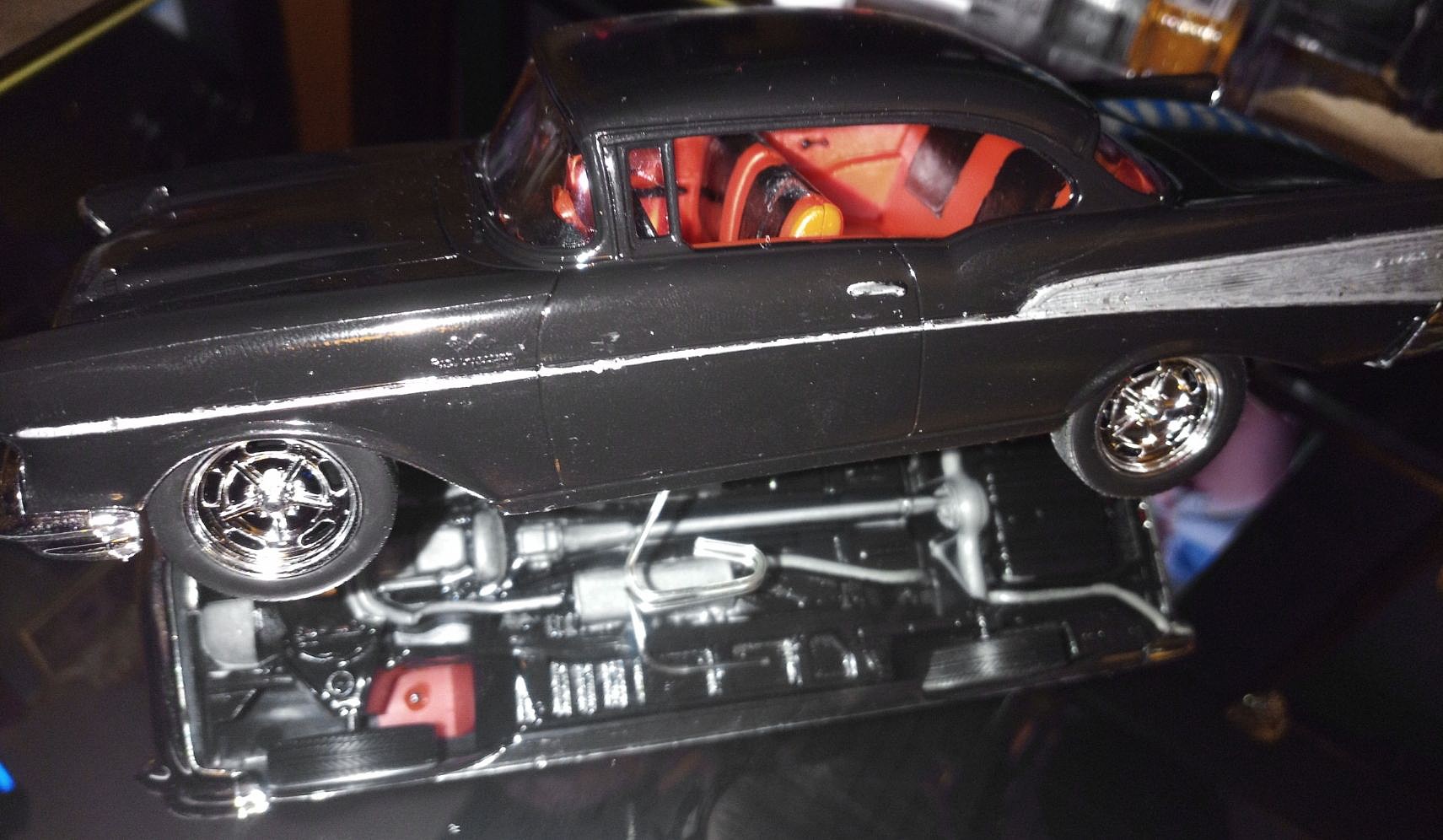 1957 Chevy Bel Air -- Snap Tite Plastic Model Car Kit -- 1/25 Scale ...