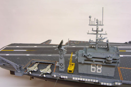 USS Nimitz CVN68 1975 Aircraft Carrier -- Plastic Model Military Ship ...
