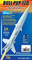 Estes Bull Pup 12D Model Rocket Kit Skill Level 2 #7000