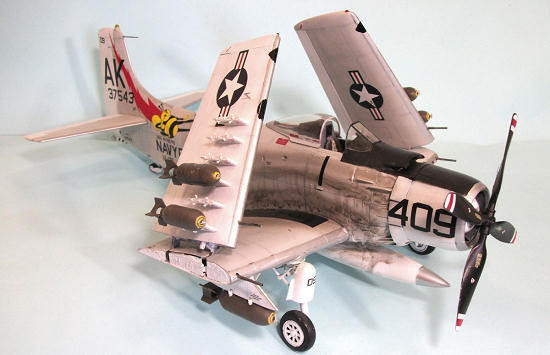 A-1H AD6 Skyraider Aircraft -- Plastic Model Airplane Kit -- 1/32 Scale ...