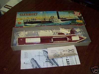 Fulton's Clermont Steam Boat (Re-Issue) -- Plastic Model Ship Kit -- 1/ ...