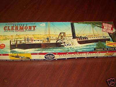 Fulton's Clermont Steam Boat (Re-Issue) -- Plastic Model Ship Kit -- 1/ ...