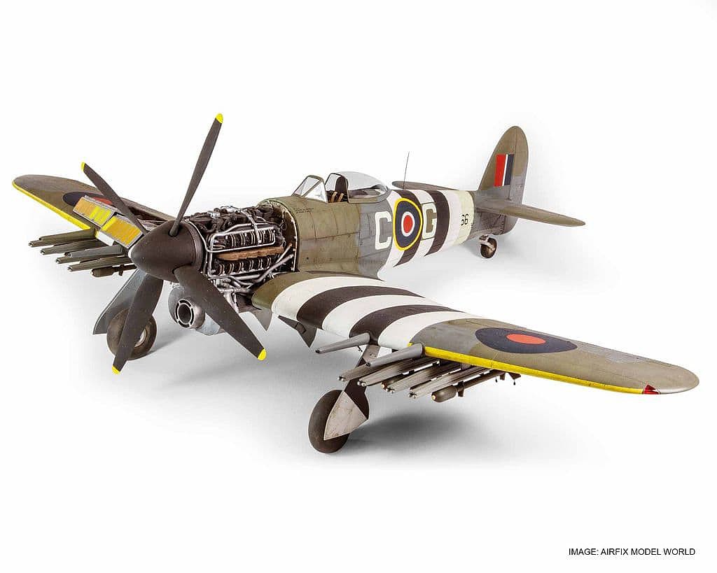 Hawker Typhoon Mk 1b (Car Door) Fighter -- Plastic Model Airplane Kit ...