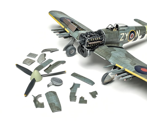 Hawker Typhoon Mk 1b (Car Door) Fighter -- Plastic Model Airplane Kit ...