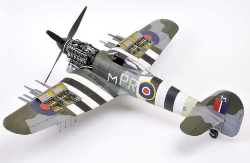Hawker Typhoon Mk 1b (Car Door) Fighter -- Plastic Model Airplane Kit ...
