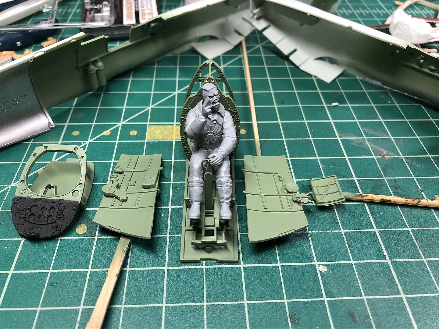 Spitfire Mk II Aces High Iron Maiden Fighter -- Plastic Model Airplane ...