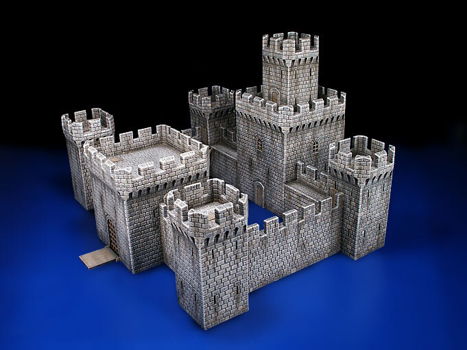 Medieval Castle -- Plastic Model Building Kit -- 1/72 Scale -- #72005 ...