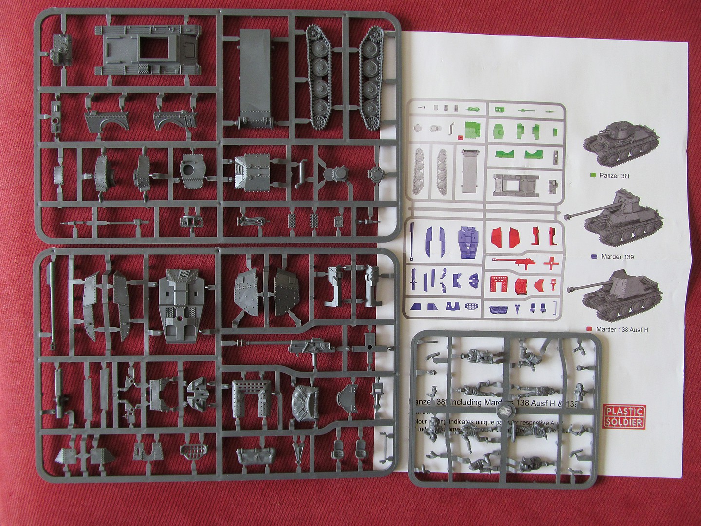 WWII German Panzer 38(t) and Marder Variants -- Plastic Model Military ...