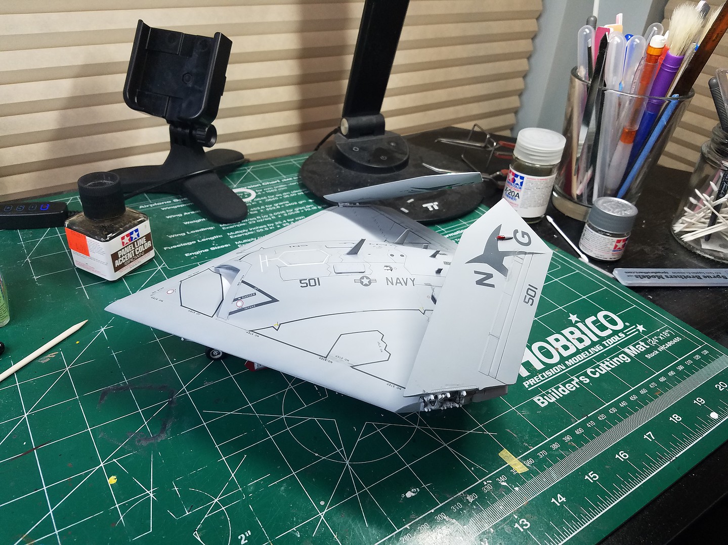 X47B UCAV (UCAS) USN Modern Aircraft -- Plastic Model Airplane Kit -- 1 ...