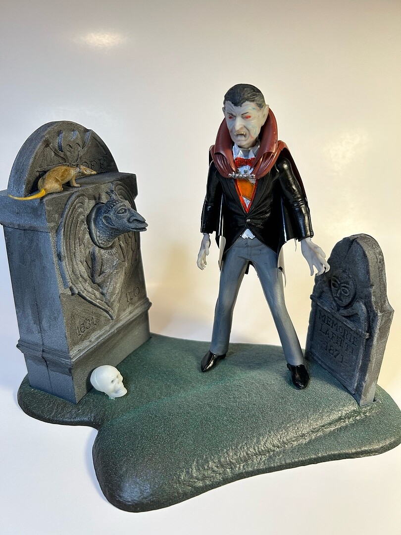 Haunted Manor Flight of the Vampire Diorama Set -- Plastic Model ...