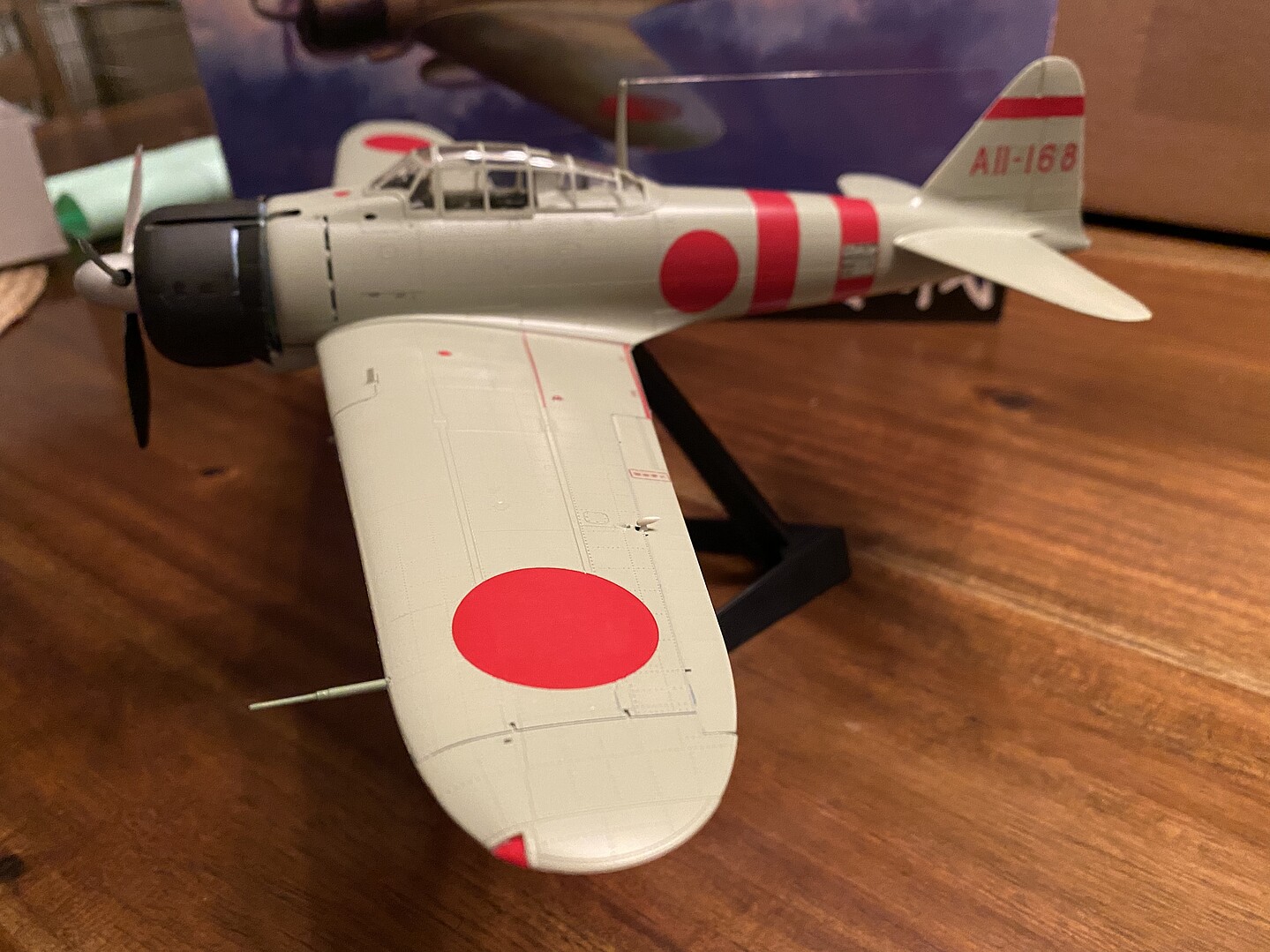 Mitsubishi A6M2b Zero Fighter Aircraft -- Plastic Model Airplane Kit ...