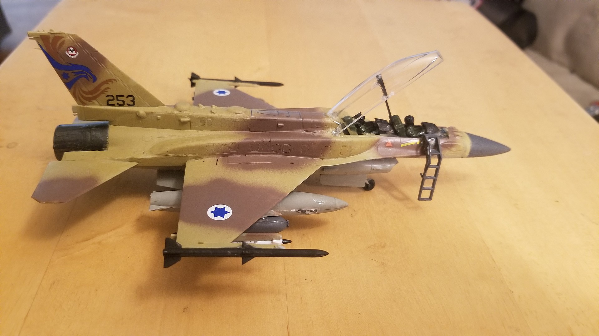 F16I Falcon Israeli AF Tactical Fighter -- Plastic Model Airplane Kit ...