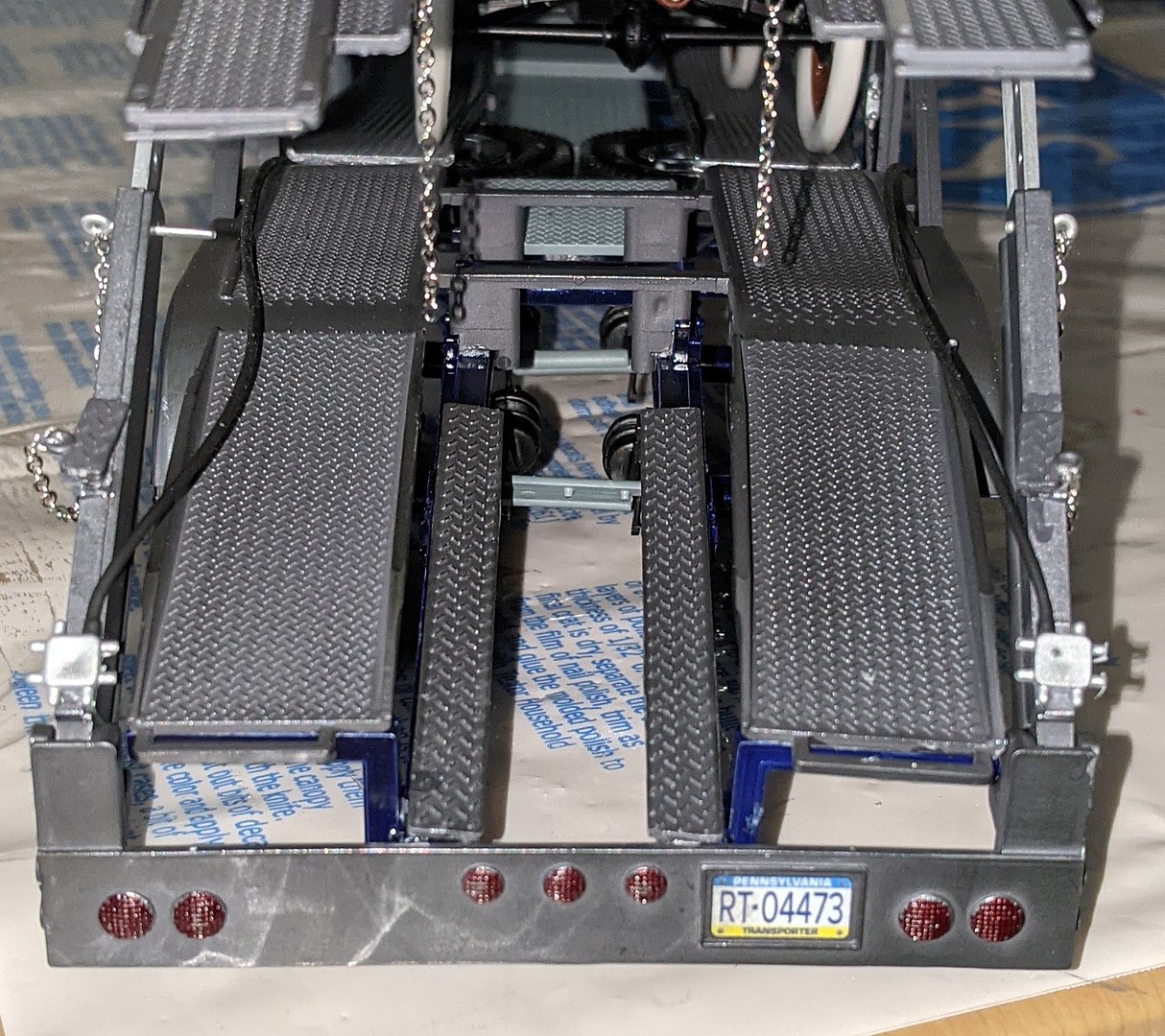 Auto Transport Trailer -- Plastic Model Trailer Kit -- 1/25 Scale ...