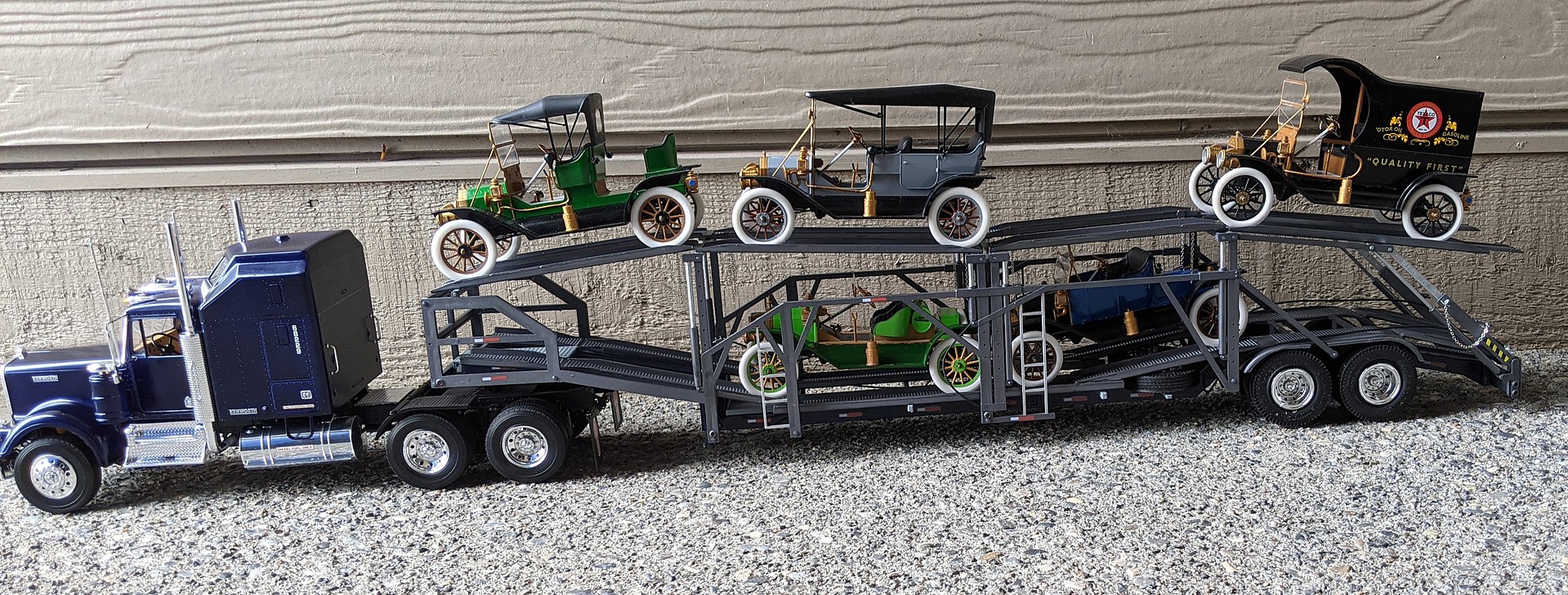 Auto Transport Trailer -- Plastic Model Trailer Kit -- 1/25 Scale ...