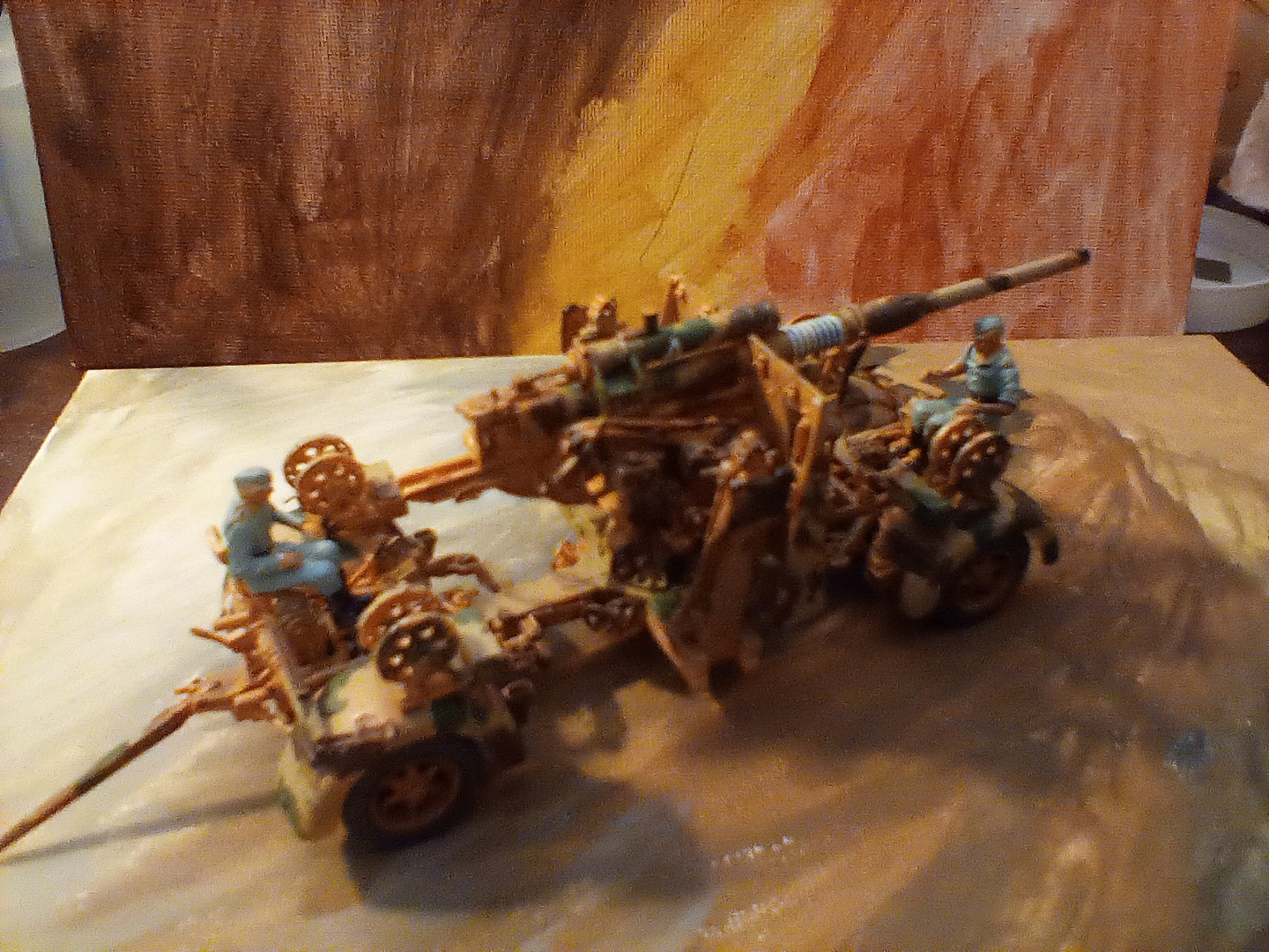 German SS10 Heavy Tractor & 88mm FlaK 37 Gun -- Plastic Model Military ...