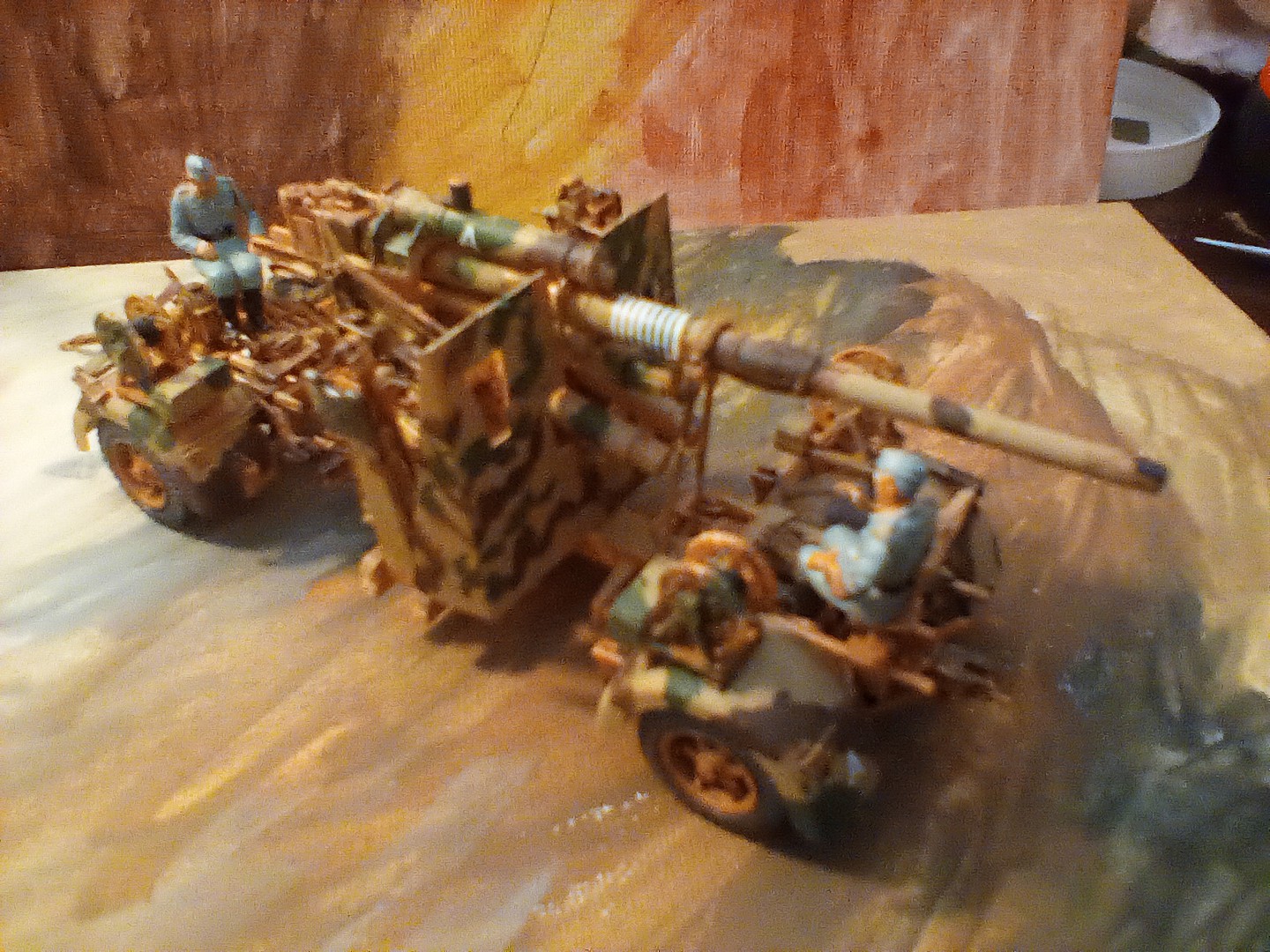 German SS10 Heavy Tractor & 88mm FlaK 37 Gun -- Plastic Model Military ...