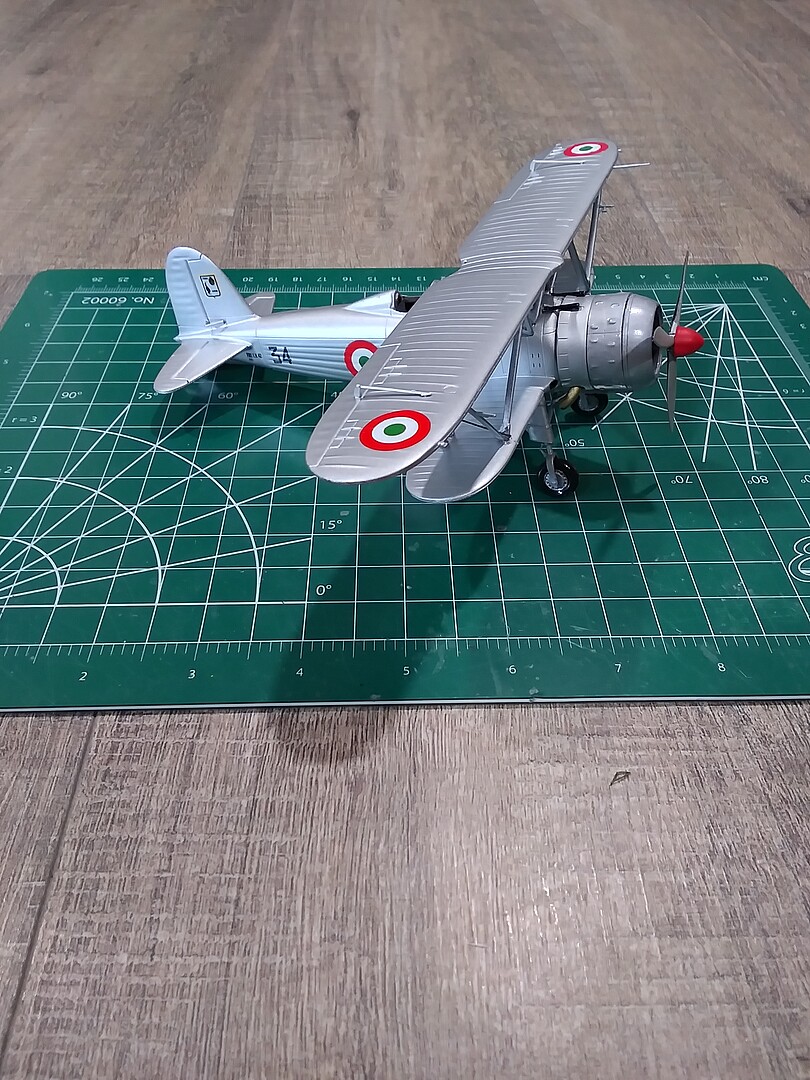 Fiat CR42 BiPlane Fighter Battle of Britain -- Plastic Model Airplane ...