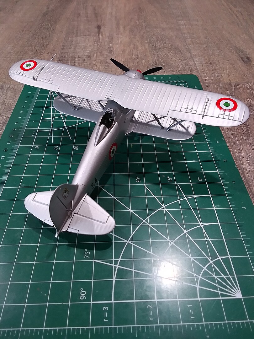 Fiat CR42 BiPlane Fighter Battle of Britain -- Plastic Model Airplane ...