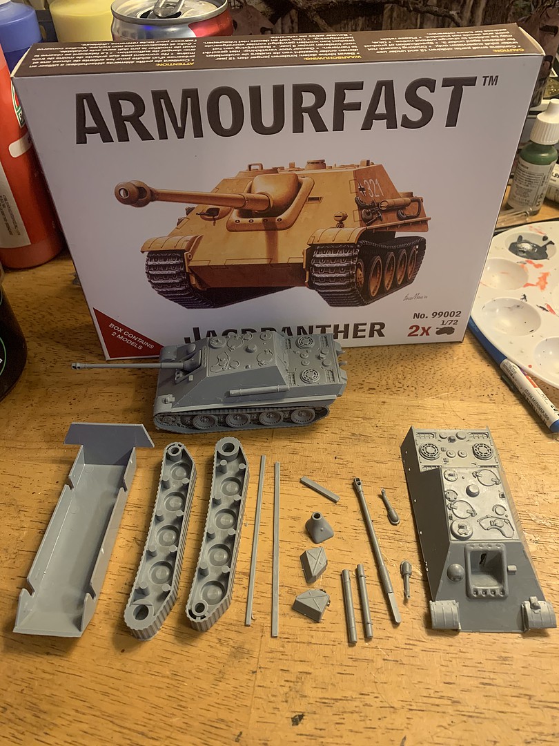 Gallery Pictures Armourfast Jagdpanther Tank (2) Plastic Model Tank Kit ...
