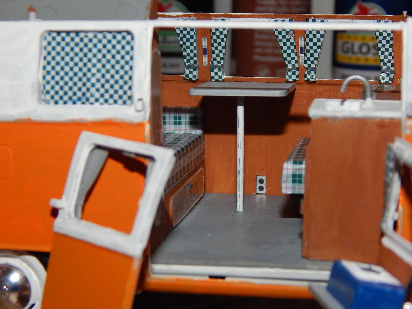 VW T1 Van Camper -- Plastic Model Vehicle Kit -- 1/24 Scale -- #7674 ...